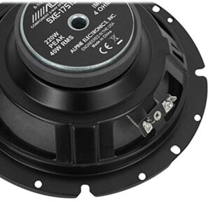 Alpine SXE-1751S 6.5" 220w Component+6.5" 220w 2-Way Car Audio Coaxial Speakers