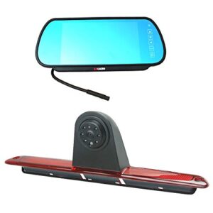 knragho brake light backup camera compatible with dodge benz sprinter w906 /v w crafter vans (with monitor)