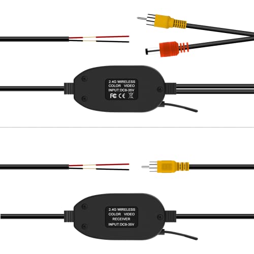 Beastron 24V/2.4GHz Wireless Video Transmitter and Receiver for Vehicle Backup Camera/Front Car Camera