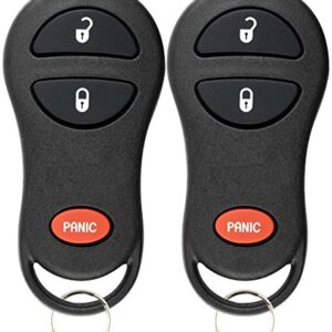 KeylessOption Keyless Entry Remote Control Car Key Fob Replacement for 56045497 (Pack of 2)