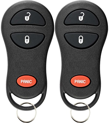 KeylessOption Keyless Entry Remote Control Car Key Fob Replacement for 56045497 (Pack of 2)