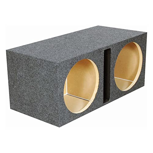 Qpower 2 Hole 15" Vented Woofer Box with 1" MDF face