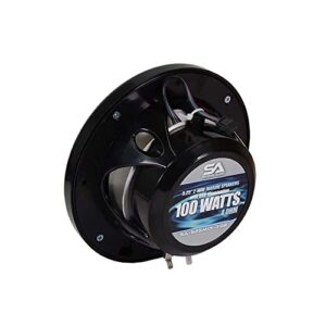 Seismic Audio - SA-525M01B-RGB - Pair of 5.25 Inch 100 Watt 2-Way Waterproof Boat/Marine Speakers with RGB Lights