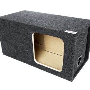 Atrend 10” Single Vented SPL Subwoofer Speaker Enclosure - Subwoofer Box Designed and Engineered for Kicker Solo-Baric Model L5 & L7 Subwoofers - High Audio Quality, Sound & Bass - Latest Technology