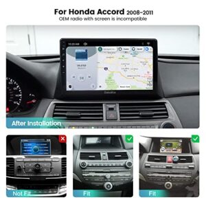 Dasaita with Scout Android 10 Radio for Honda Accord 8th 2008 2009 2010 2011 2012 GPS Navigation Head Unit Wireless Carplay Android Auto Multimedia Music Video Player Stereo Bluetooth 5.0 4G+64G