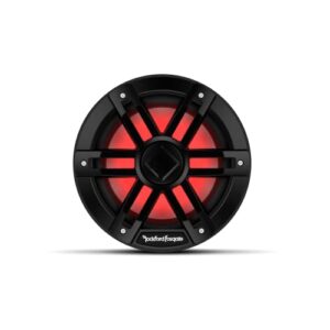 rockford fosgate m1d2-8b color optix 8″ dvc 2-ohm multicolor led lighted marine subwoofer – black