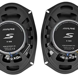 (2) Alpine S-S69 6x9 260w 2-Way Car Speakers+(2) S-S65 6.5" 240w Speakers