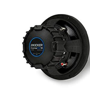 KICKER CVX104 COMPVX 10" Subwoofer Dual Voice Coil 4-Ohm 600W