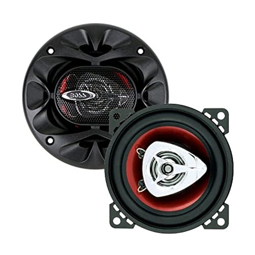 BOSS Audio Systems CH4220 Car Speakers - 200 Watts of Power Per Pair and 100 Watts Each, 4 Inch, Full Range, 2 Way, Sold in Pairs, Easy Mounting