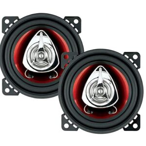 BOSS Audio Systems CH4220 Car Speakers - 200 Watts of Power Per Pair and 100 Watts Each, 4 Inch, Full Range, 2 Way, Sold in Pairs, Easy Mounting