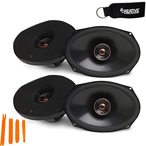 Infinity - Two Pairs of REF-9632IX Reference 6x9 Inch Two-Way car Audio Speakers