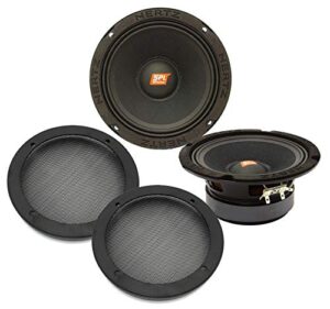 pkg hertz sv165.1 6.5″ spl show 400w component midrange speakers and grills