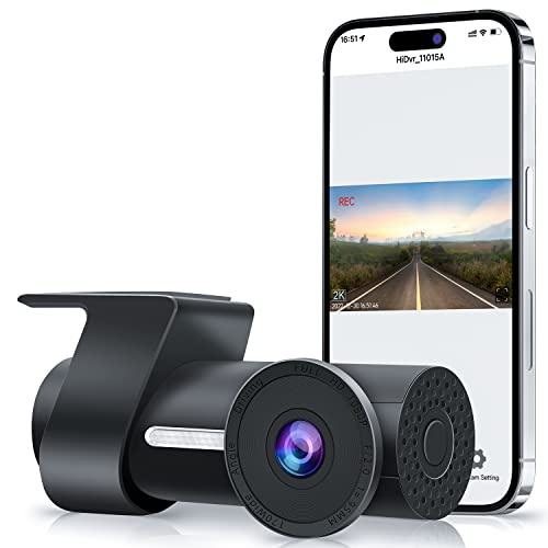 Dash Cam Front 2K 1440P WiFi, Dashboard Camera Recorder for Car, with 32GB SD-Card, WDR, Night Vision, Loop Recording, G-Sensor, Parking Monitor, Support 128GB Max