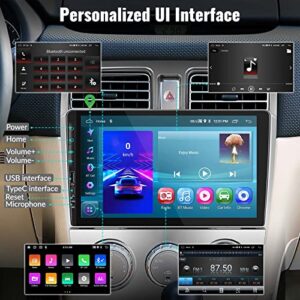 Double Din Car Stereo for Subaru Forester 2004 2005 2006 2007 2008 Android 11 9 Inch Touch Screen Car Radio 2G+32G with Carplay Android Auto Bluetooth FM GPS Navigation WiFi HiFi Backup Camera MIC