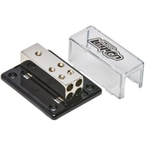 audio legion al-db4 4 gauge to x4 8 gauge car audio power distribution block