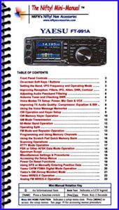 yaesu ft-991a mini-manual by nifty accessories