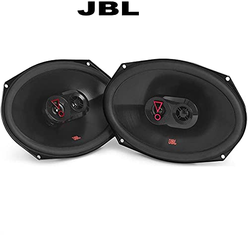 Pair of JBL Stage3 9637F 6" X 9" Three-Way Car Audio Speaker No Grill Bundle