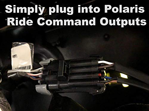 Polaris RZR Ride Command Add an Amplifier RCA Harness - No Remote Wire