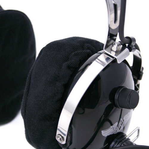 Rugged General Aviation Student Pilot Headsets for Flying Airplanes - Features Noise Reduction GA Dual Plugs Adjustable Headband Free Headset Bag and Cloth Ear Covers