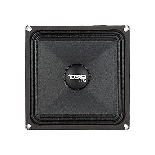 DS18 PRO-X6.4MSQ 6.5X6.5'' Square Midrange Loudspeaker 500 Watts 250W RMS 4 Ohms (1 Speaker)