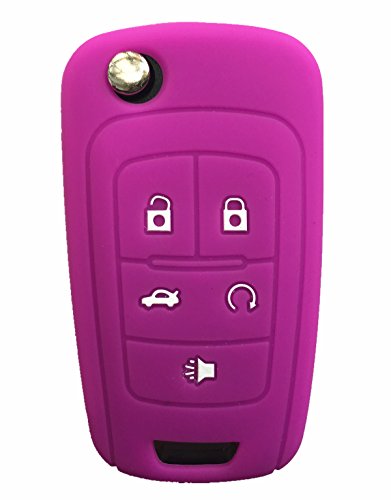 Rpkey Silicone Keyless Entry Remote Control Key Fob Cover Case protector Replacement Fit For Buick Encore LaCrosse Regal Verano（Violet）OHT01060512 5461A-01060512