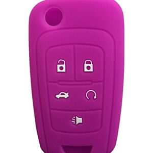 Rpkey Silicone Keyless Entry Remote Control Key Fob Cover Case protector Replacement Fit For Buick Encore LaCrosse Regal Verano（Violet）OHT01060512 5461A-01060512