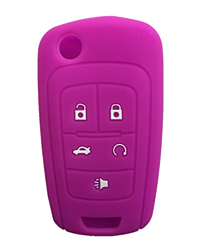 Rpkey Silicone Keyless Entry Remote Control Key Fob Cover Case protector Replacement Fit For Buick Encore LaCrosse Regal Verano（Violet）OHT01060512 5461A-01060512