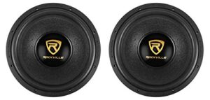 rockville (2) w15k9d4 15″ 10,000w car subwoofers dual 4-ohm subs cea compliant