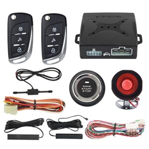 easyguard ec003n-v car security alarm system pke passive keyless entry remote engine start stop keyless go system dc12v