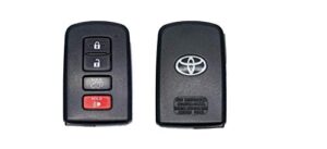 genuine toyota highlander smart key 89904-0e121. oem keyless entry remote transmitter. 2014-2018 highlander. 2014-2018 highlander hybrid.