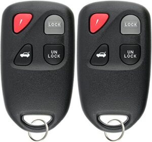 keylessoption keyless entry remote control car key fob for kpu41805 model 41805 mazda 6 (pack of 2)