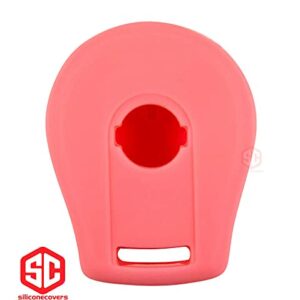 SiliconeCovers 1x New Key Fob Remote Fobik Silicone Cover Fit For & Compatible With Nissan - CWTWB1U751-SC18-RP, Rose Pink