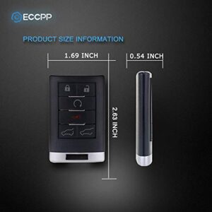 ECCPP Replacement fit for Keyless Entry Remote Key Fob Chevy GMC Cadillac Series OUC6000066 (1x)