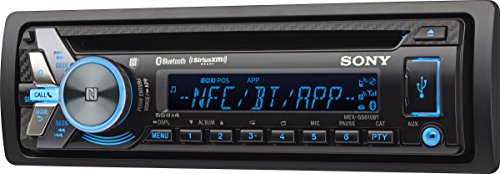 Sony MEX-N4300BT Built-in Dual Bluetooth Voice Command CD/MP3 AM/FM Radio Front USB AUX Pandora Spotify iHeartRadio iPod / iPhone Siri and Android Controls Car Stereo Receiver with ALPHASONIK EARBUDS