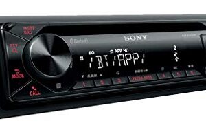 Sony MEX-N4300BT Built-in Dual Bluetooth Voice Command CD/MP3 AM/FM Radio Front USB AUX Pandora Spotify iHeartRadio iPod / iPhone Siri and Android Controls Car Stereo Receiver with ALPHASONIK EARBUDS