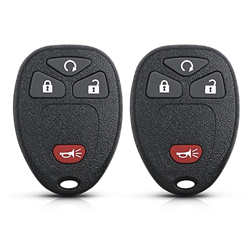 Key Fob Keyless Entry Remote Replacement for GMC Sierra/Chevy Silverado Traverse Equinox Avalanche/Pontiac Torrent/Saturn Outlook Vue/Hummer H2 (OUC60270, OUC60221)