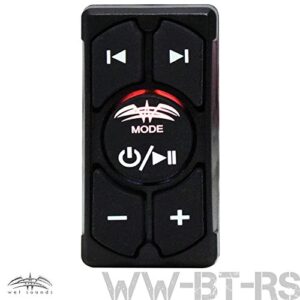 wet sounds Stealth 10 Surge Amplified Powersport Soundbar with WW-BTRS Bluetooth Rocker Switch Controller Receiver