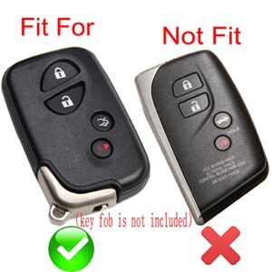 Coolbestda 2Pcs Leather Smart Key Fob Remote Accessories Skin Cover Protector Keyless Entry Case for Lexus RX350 ES350 IS250 GX460 LX570 IS350 GS430 GS300 GS450h is-C is-F HYQ14AEM HYQ14ACX