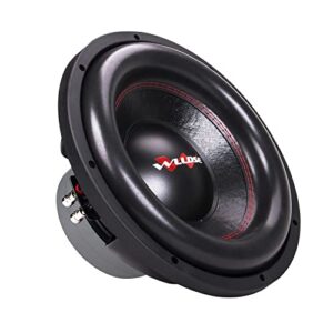 wlldse 12 inch 1200 watt peak momentary power dual 2 ohm car subwoofer, black