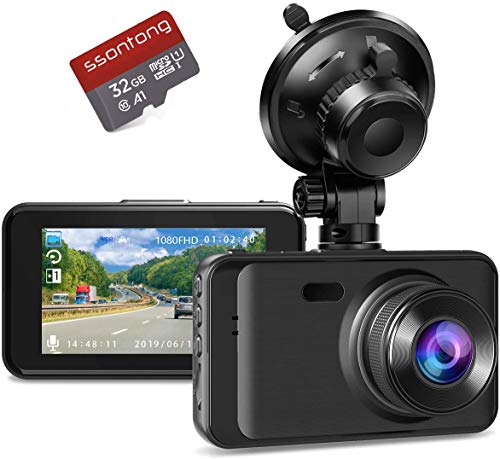 Dash cam with 32 GB SD Card Plus OBD Power Cable