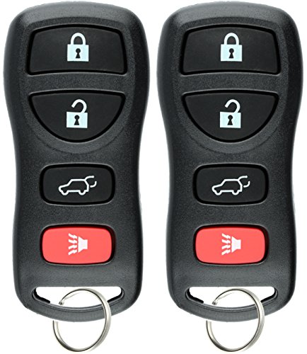 KeylessOption Keyless Entry Remote Car Key Fob Clicker Alarm for SUV Nissan Armada, Infiniti EX35 FX35 QX56 KBRASTU15 (Pack of 2)