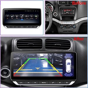 Topdisplay Android 10 Radio Replacement for Dodge Journey 2011-2020 Navigation 10.25inch Touch Screen 4+64G Wireless Carplay Android Auto 4G LTE WiFi Free Camera