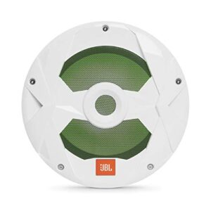 JBL MS10LW - Two OEM Replacement Marine 10 Inch White Subwoofers with RGB LEDs - 4-Ohm