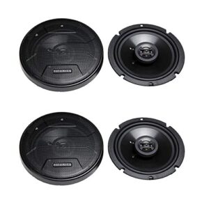 hifonics zeus zs65cxs 6.5 inch 3 way 300w shallow coaxial speakers (4 pack)