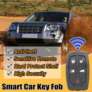 TOP-VIGOR 315MHz Keyless Entry Remote Car Key Fob NT8TX9, Smart Chip 5 Button Key Fob Replacement for Land Rover LR2 2008 2009 2010 2011 2012