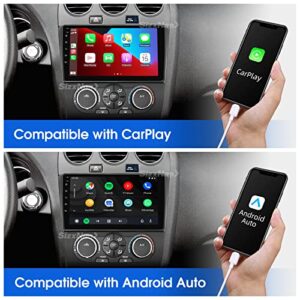 SizxNanv for Altima Android 10 Touch Screen Compatible with Carplay Android Auto,Car Radio Stereo Bluetooth Navigation Media Player GPS WIFI FM/AM Rear Camera for Altima Teana 2008 2009 2010 2011 2012