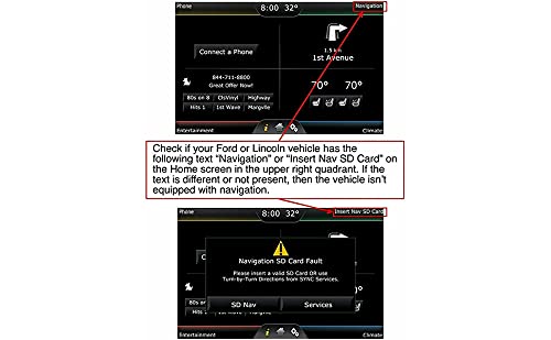 2022 Navigation SD Card A13 Fits Ford Lincoln GPS Map Update USA Canada GM5T-19H449-AG