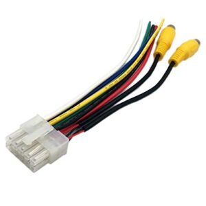 allmost dual tbx10a wire harness 10 pin plug with rca jack mxd337bt, mcd237bt, mcp1337bt,amcp425bt