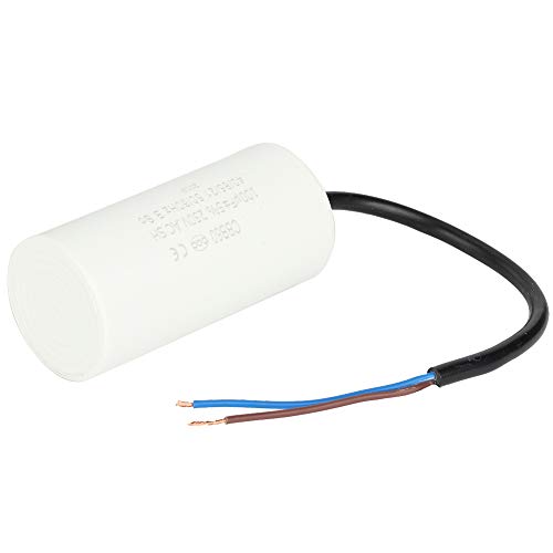 CBB60 Run Capacitor with Wire Lead 250V AC 100uF 50/60Hz Run Round Capacitors for Motor Air Compressor, Air Conditioners, Compressors and Motors - Heat Resisting, Low Leakage and Low Impedance