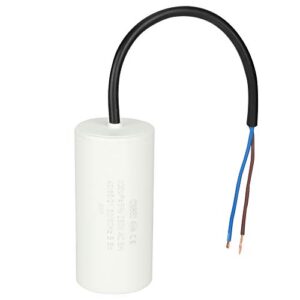 CBB60 Run Capacitor with Wire Lead 250V AC 100uF 50/60Hz Run Round Capacitors for Motor Air Compressor, Air Conditioners, Compressors and Motors - Heat Resisting, Low Leakage and Low Impedance